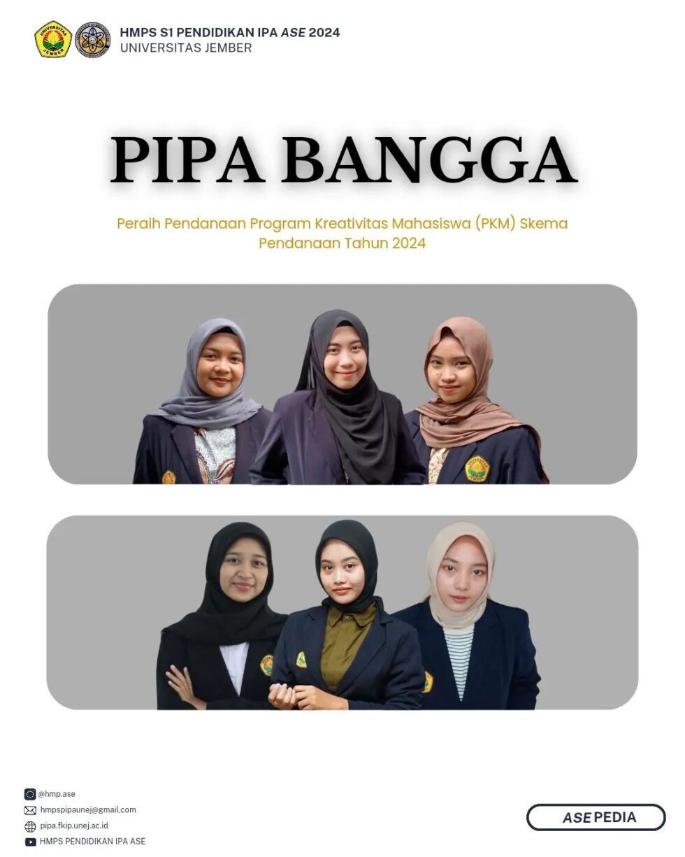 Mahasiswa Pendidikan IPA Lolos Skema Pendanaan PKM 2024 | Fakultas Keguruan dan Ilmu Pendidikan ...