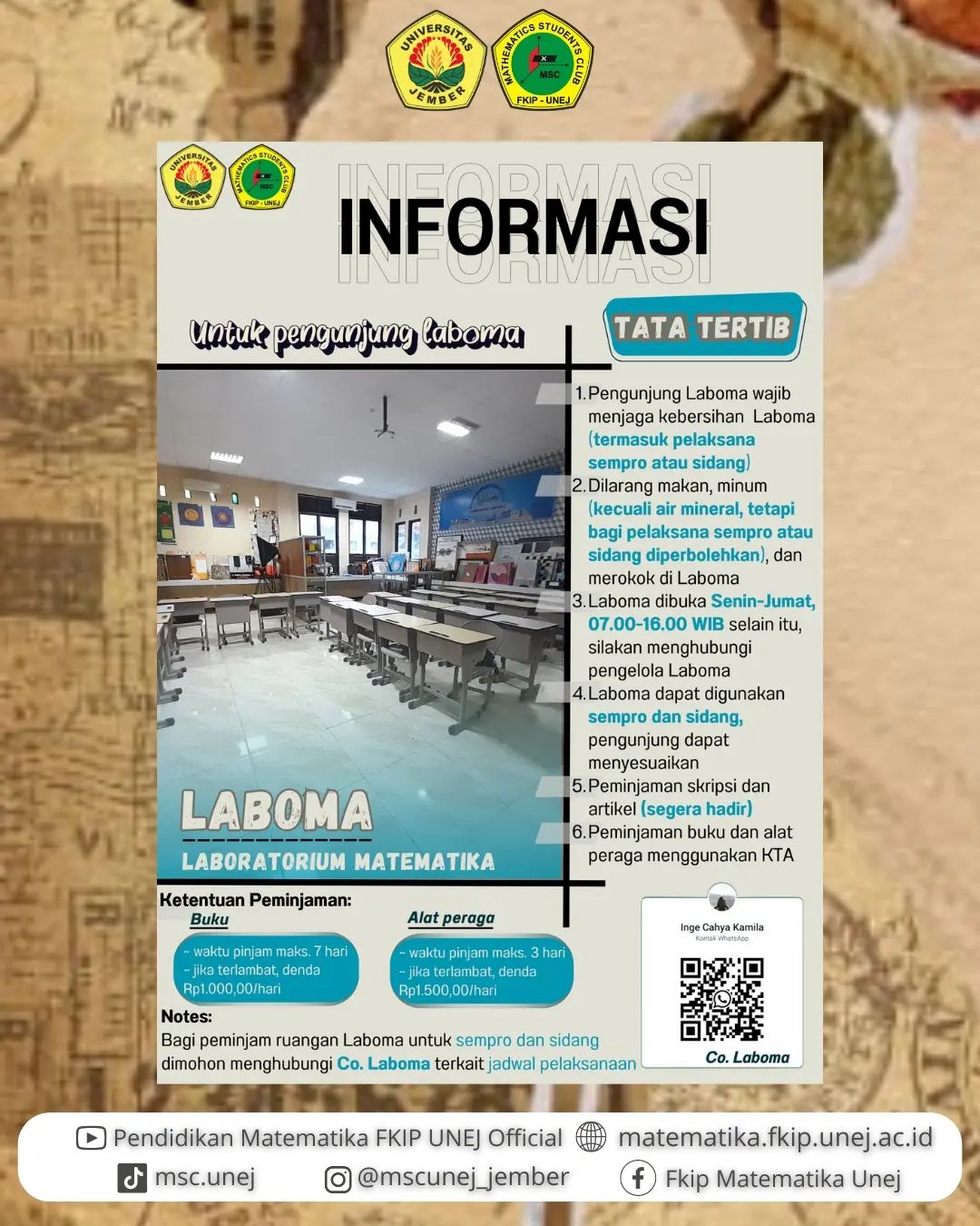 Tata Tertib Mengunjungi Laboratorium Matematika - Fakultas Keguruan dan ...