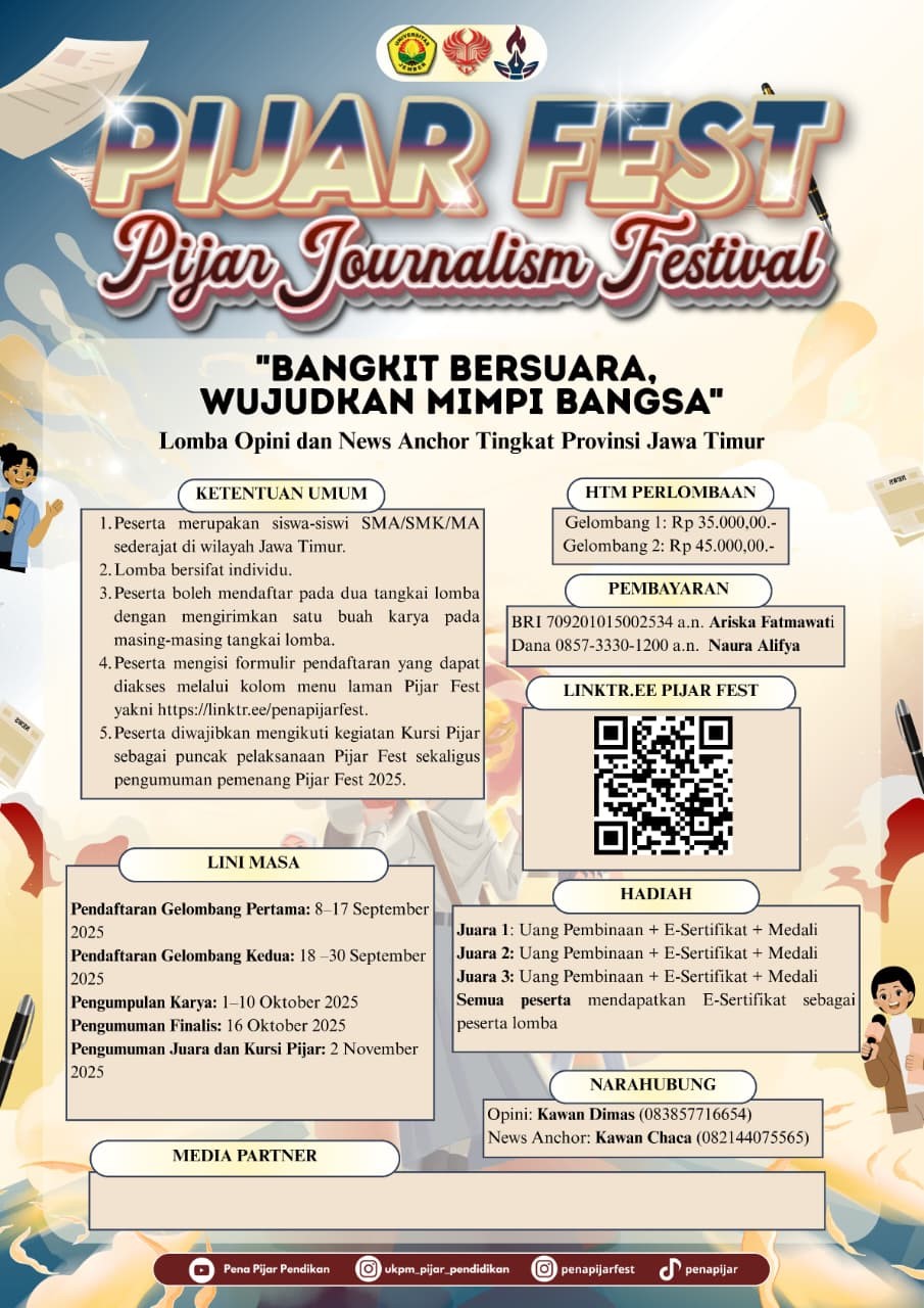UKPM Pijar Pendidikan Selenggarakan 'Pijar Journalism Festival 2025 ...